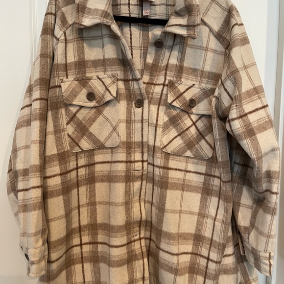 Knox Rose | Jackets & Coats | Knox Rose Target Plaid Buttonup Shacket ...